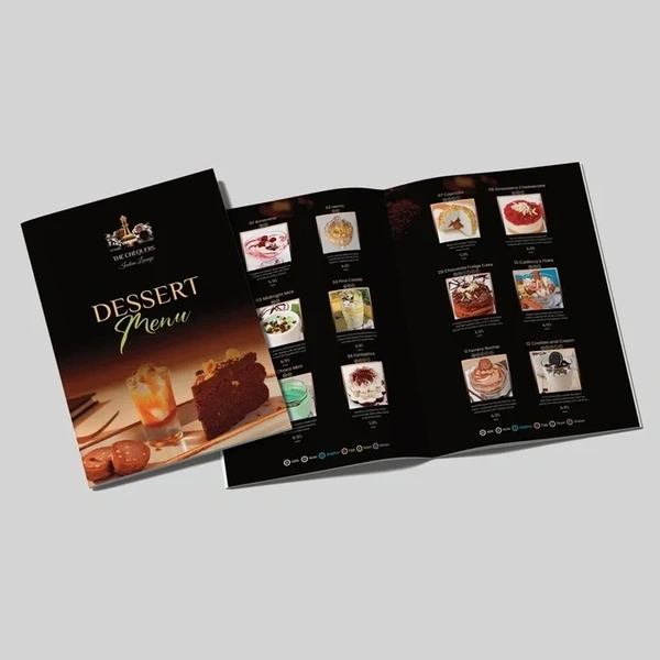Laminated Table Menus | Print Traders Ltd
